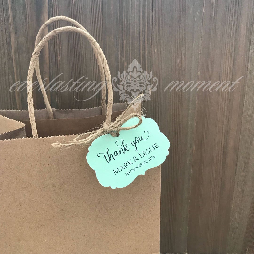 25 Fancy Thank You Tags Gift Tags Wedding Favor Tags - Etsy