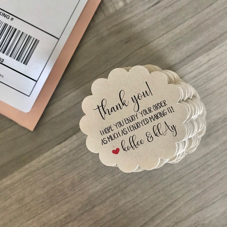 100 ETSY Shop Thank You Tags ETSY Thank You Thank You | Etsy