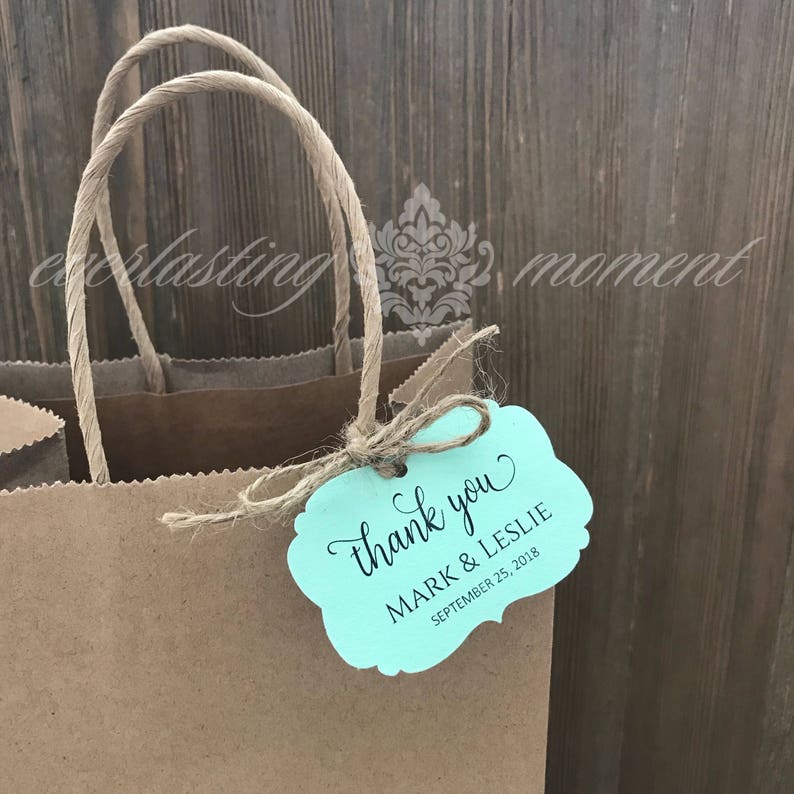 25 Fancy Thank You Tags Gift Tags Wedding Favor Tags - Etsy