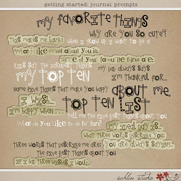 Getting Started Journal Prompts for Digital Scrapbooking - Etsy Getting Started Journal Prompts for Digital Scrapbooking - Etsy