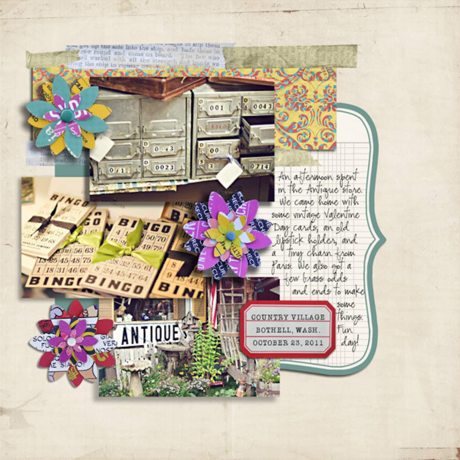 Journal Graph Cards Vol 2 Digital Scrapbooking Elements - Etsy