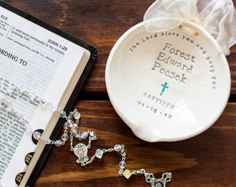 Ceramic Baptism Bowl - Etsy