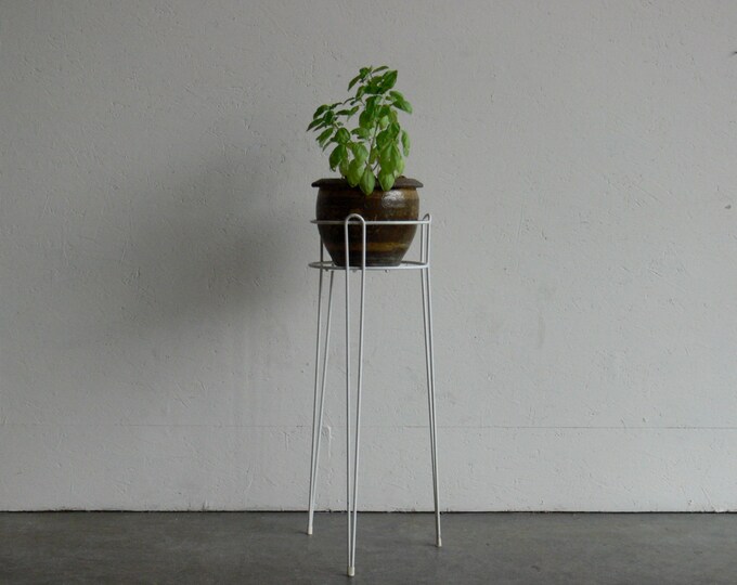Vintage Mid Century Modern Wire Plant Stand - Etsy