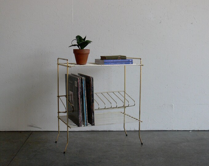 Vintage Mid Century Modern Vinyl Record Stand/shelf - Etsy