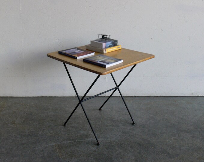 Vintage Mid Century Modern Wire Side Table - Etsy