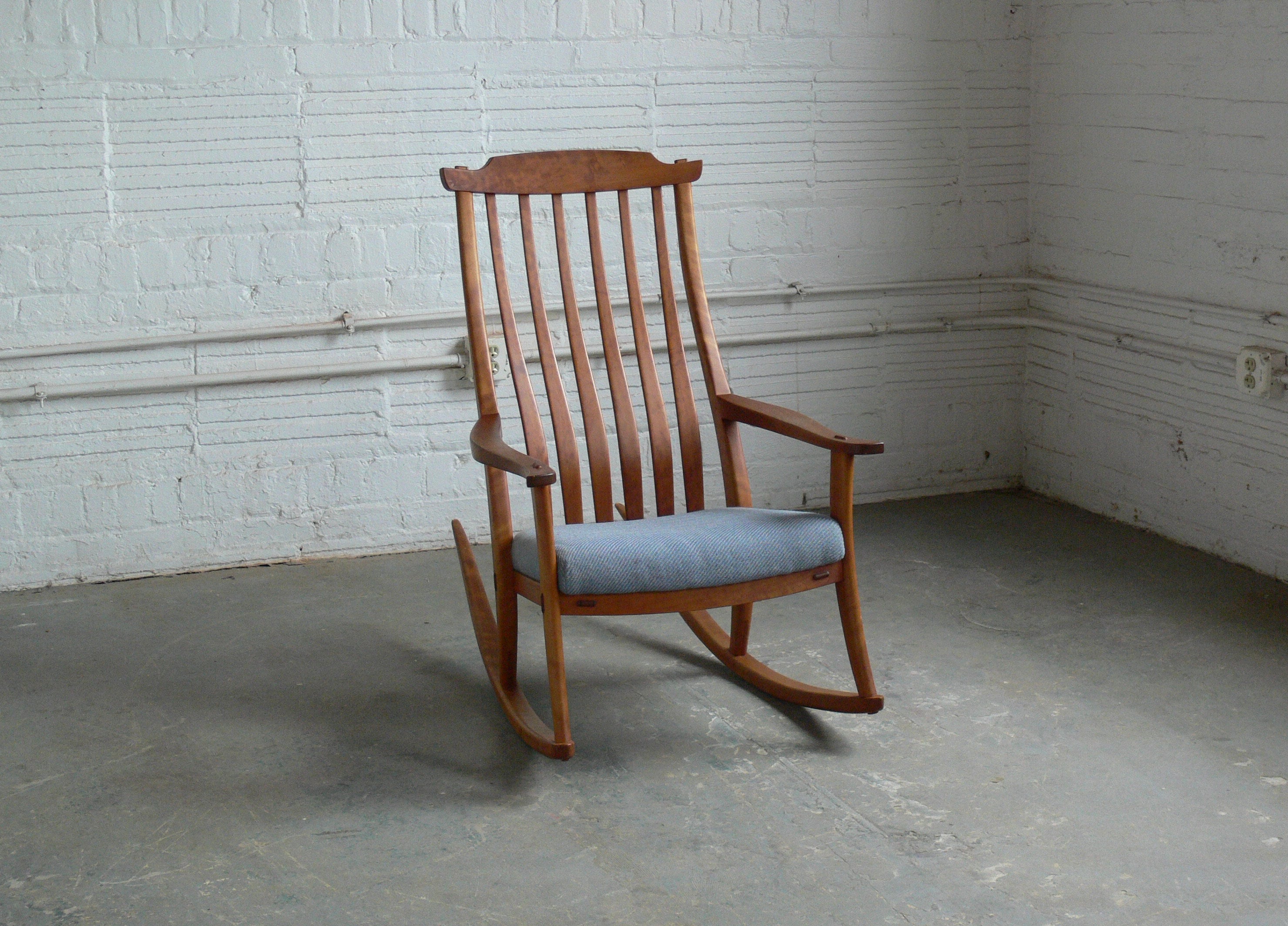 Vintage Studio Crafted Rocking Chair in the Manner of Sam - Etsy