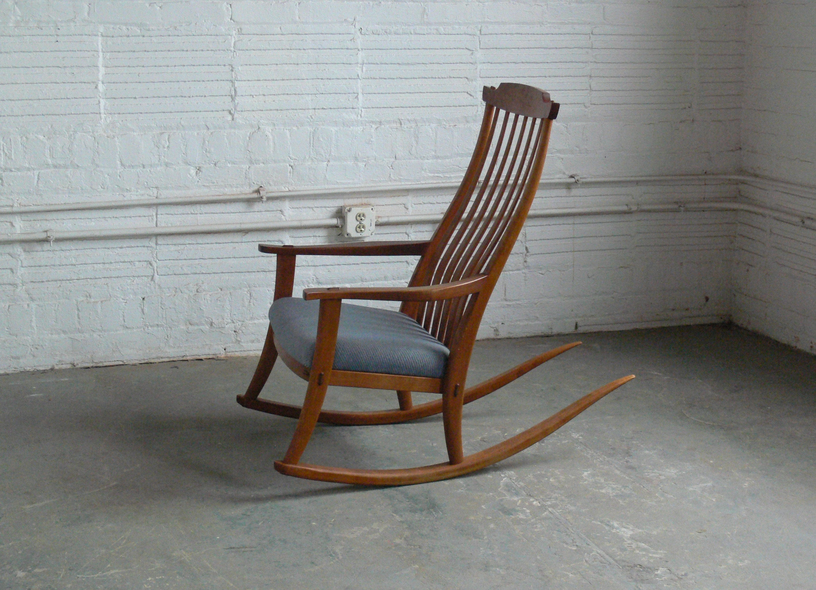Vintage Studio Crafted Rocking Chair in the Manner of Sam - Etsy