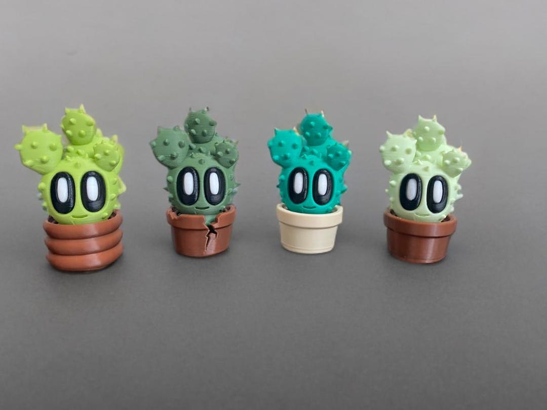 Prickly Pear Desk Pet – 3D Printed Cactus Toy | Fidget Desk Toy ...
