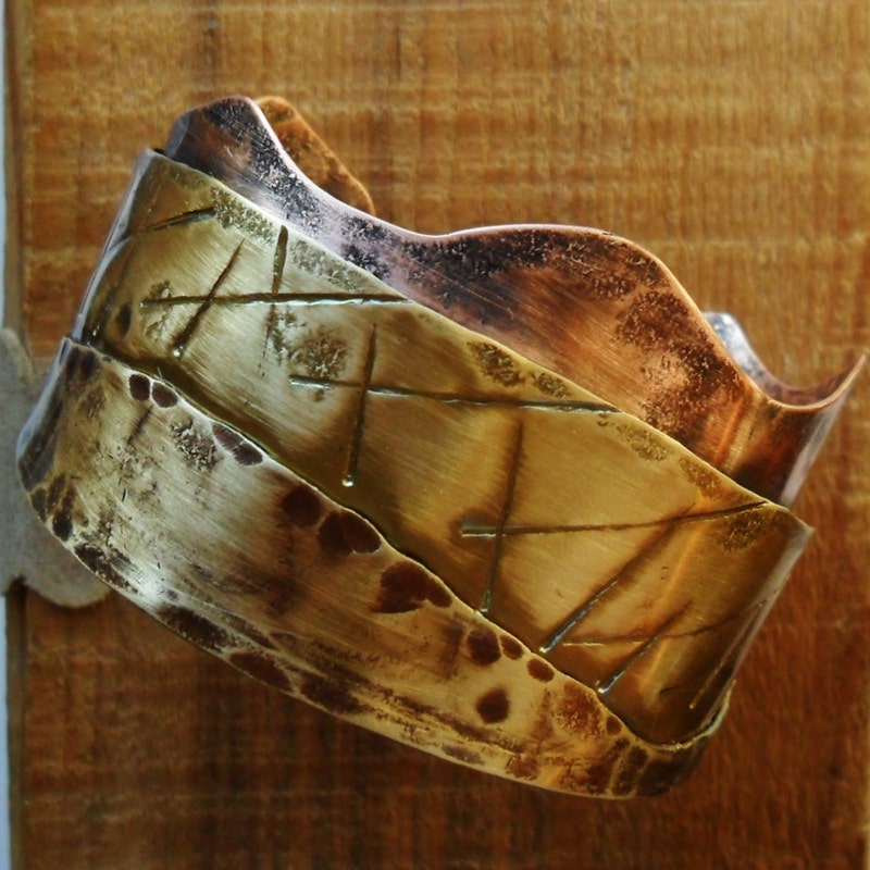 Metal Cuff Bracelet - Etsy