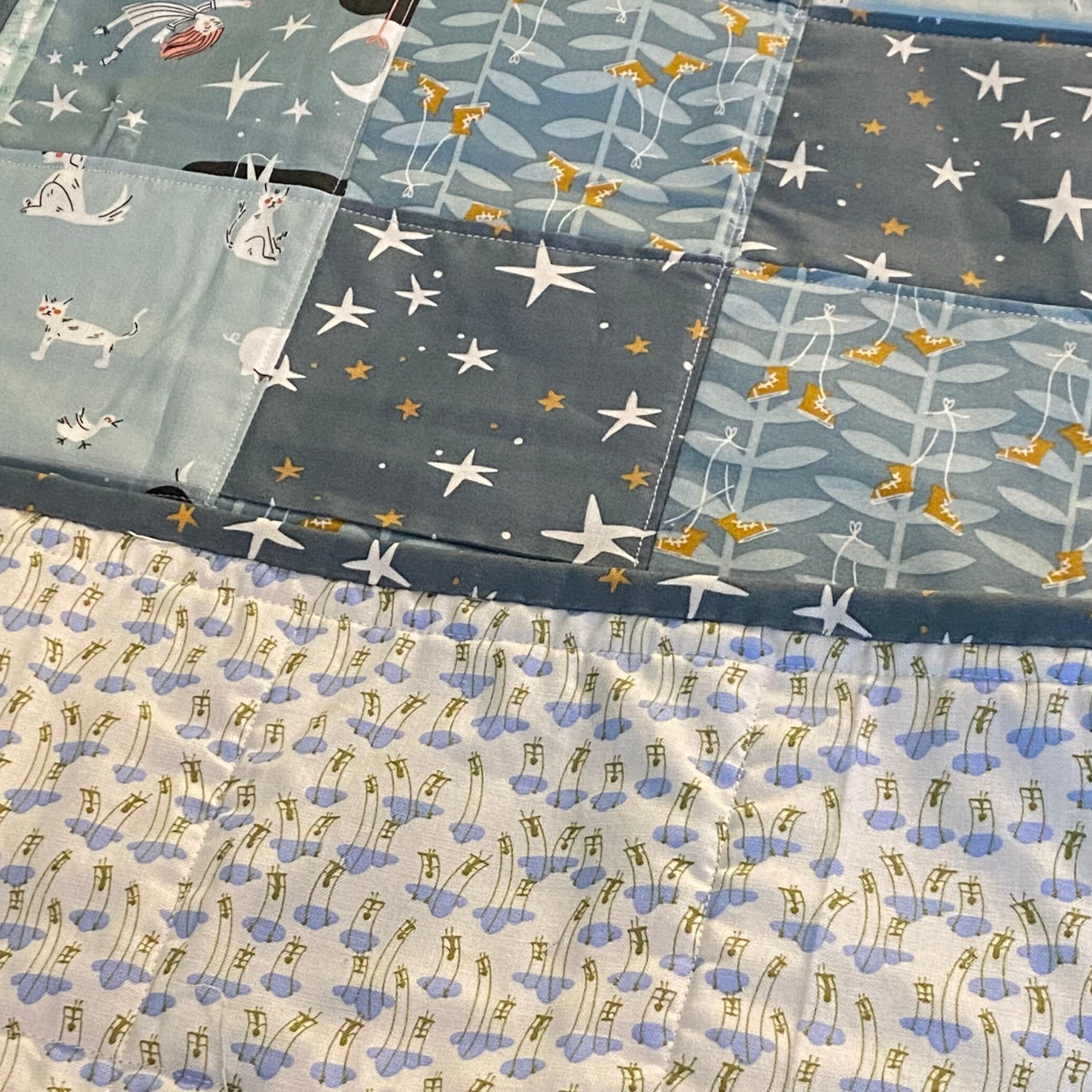 Quilted Dresser Scarf Table Runner Windham Playground - Etsy