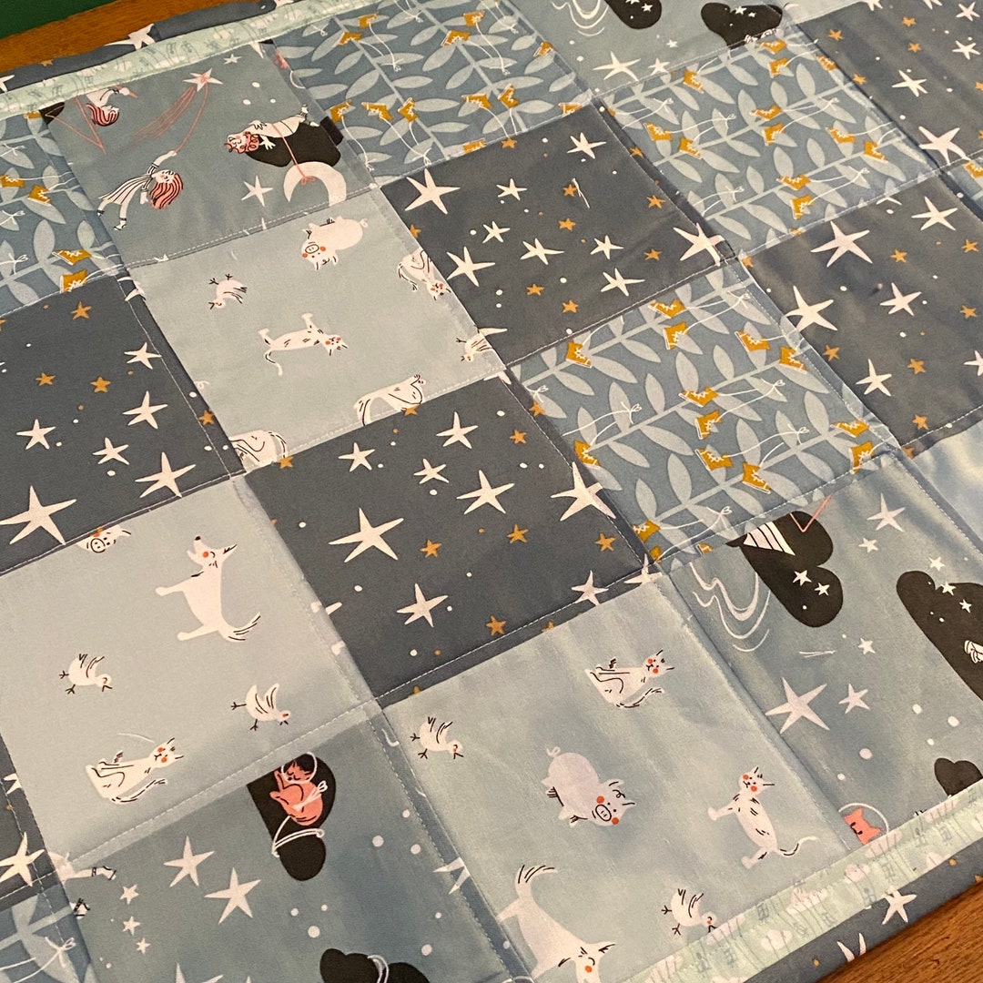 Quilted Dresser Scarf Table Runner Windham Playground - Etsy