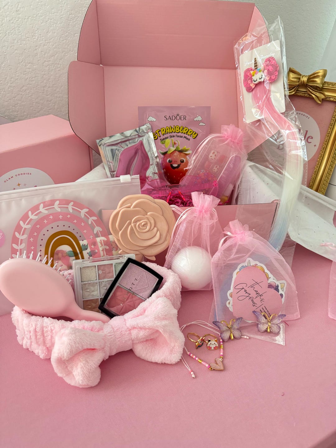 Glam Gift Set for Girls: Sparkle Box - Spa & Makeup Kit - Etsy