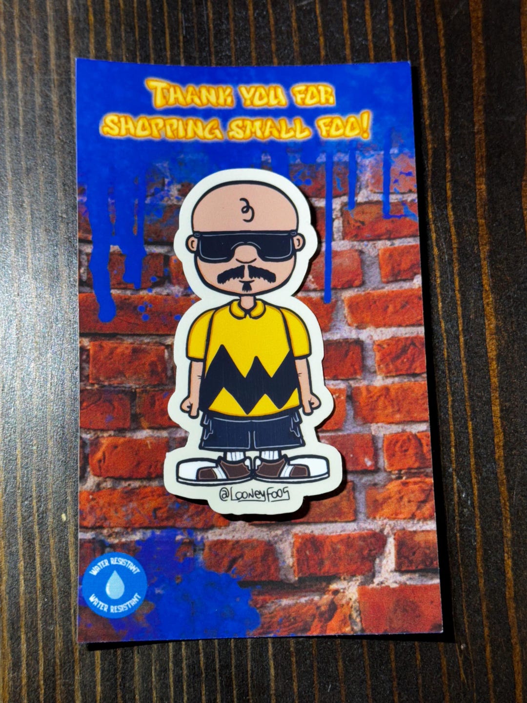 Carlitos Sticker – Chicano Art, Water-resistant. Charlie Brown Parody ...