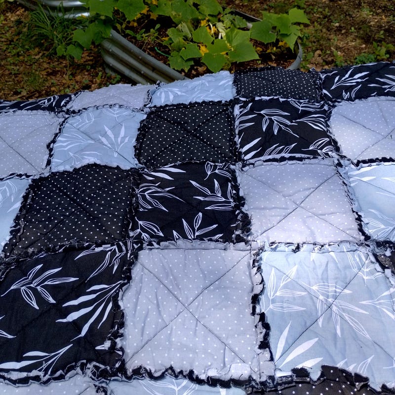 Queen Size Rag Quilt - Etsy