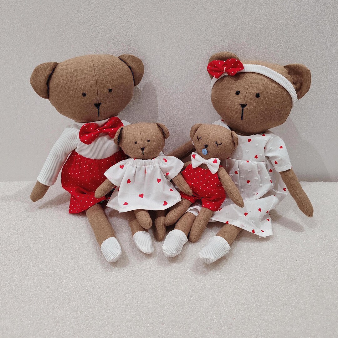 Handmade Linen Stuffed Animal Plushies: Eco-friendly Waldorf Toys ...