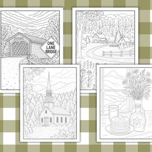 Vermont Coloring Page Printable Instant Download | State Adult and Kids ...
