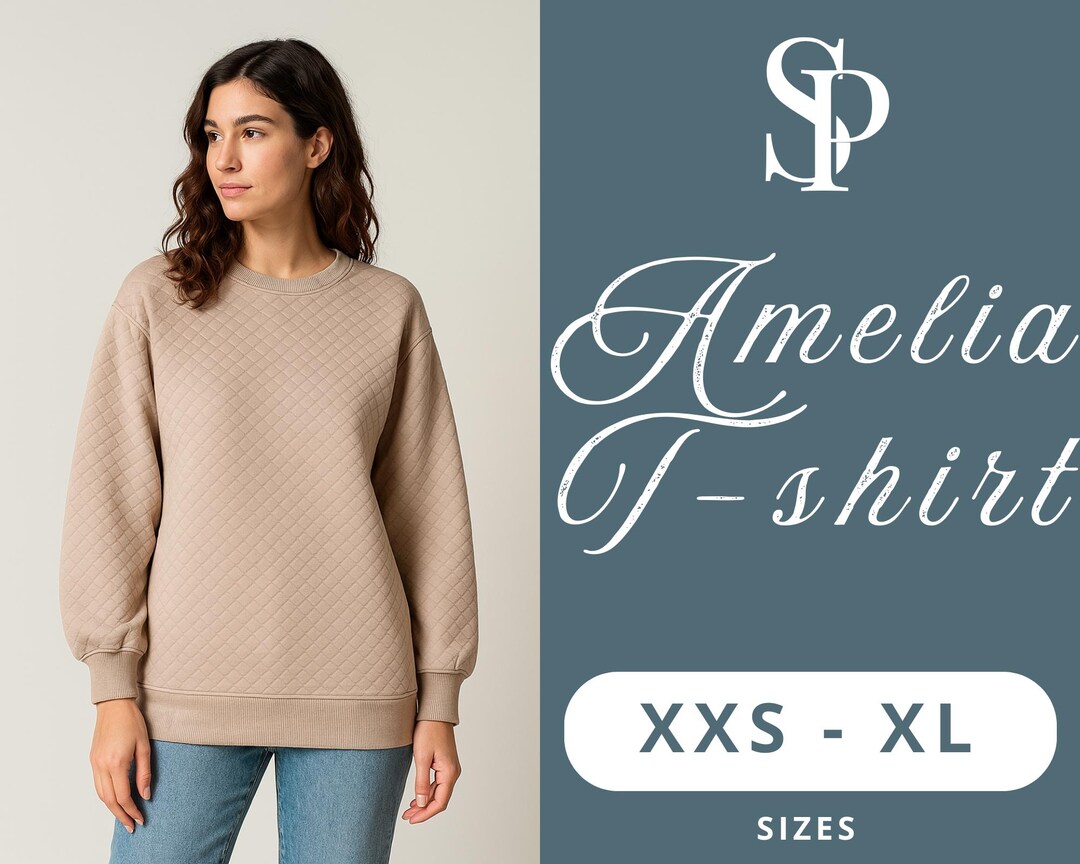 PDF Sewing Pattern Women’s Sweatshirt | DIY Pullover Pattern ...