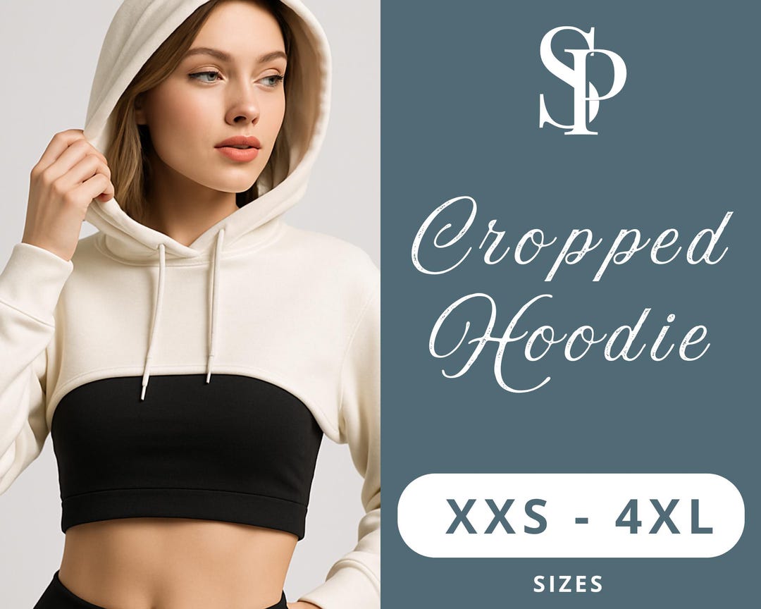 Ultra Cropped Hoodie Sewing Pattern | XXS-4XL (digital Download) - Etsy
