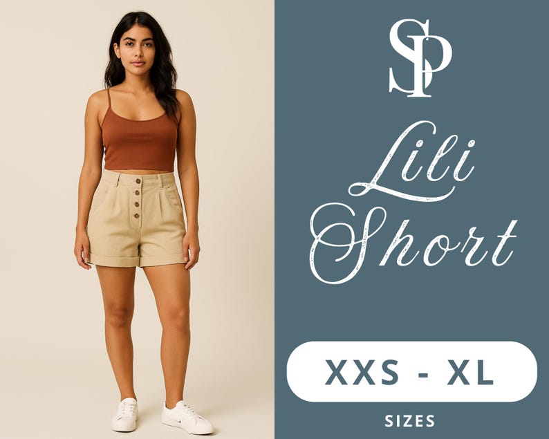 PDF Sewing Pattern | High Waisted Shorts With Buttons | Diy Summer ...