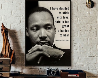 Martin Luther King Poster | Etsy