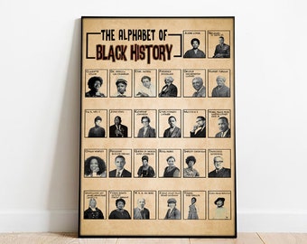 African American Alphabet | Etsy