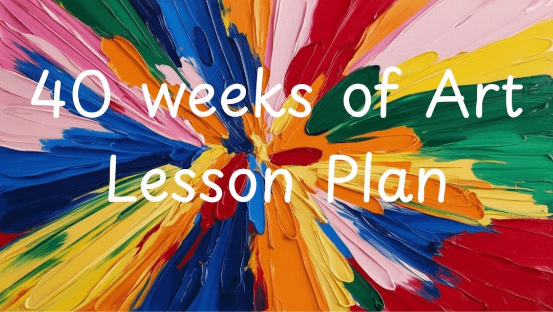 40-week Preschool Art Curriculum | K3-K5 Art Lesson Plans With Books ...