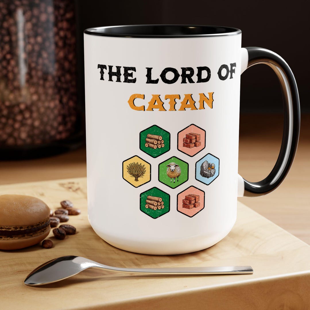 The Lord of Catan Accent Coffee Mug Catan Board Game Lover Coffee Cup Fun Gamer Gift for Catan ...