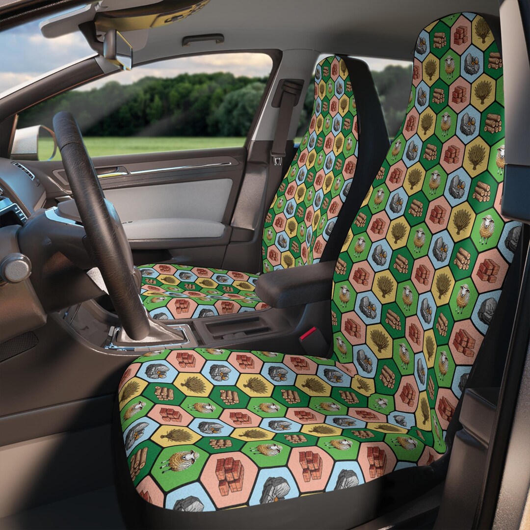 Catan Board Game Car Seat Covers: Honeycomb Vehicle Decor - Etsy