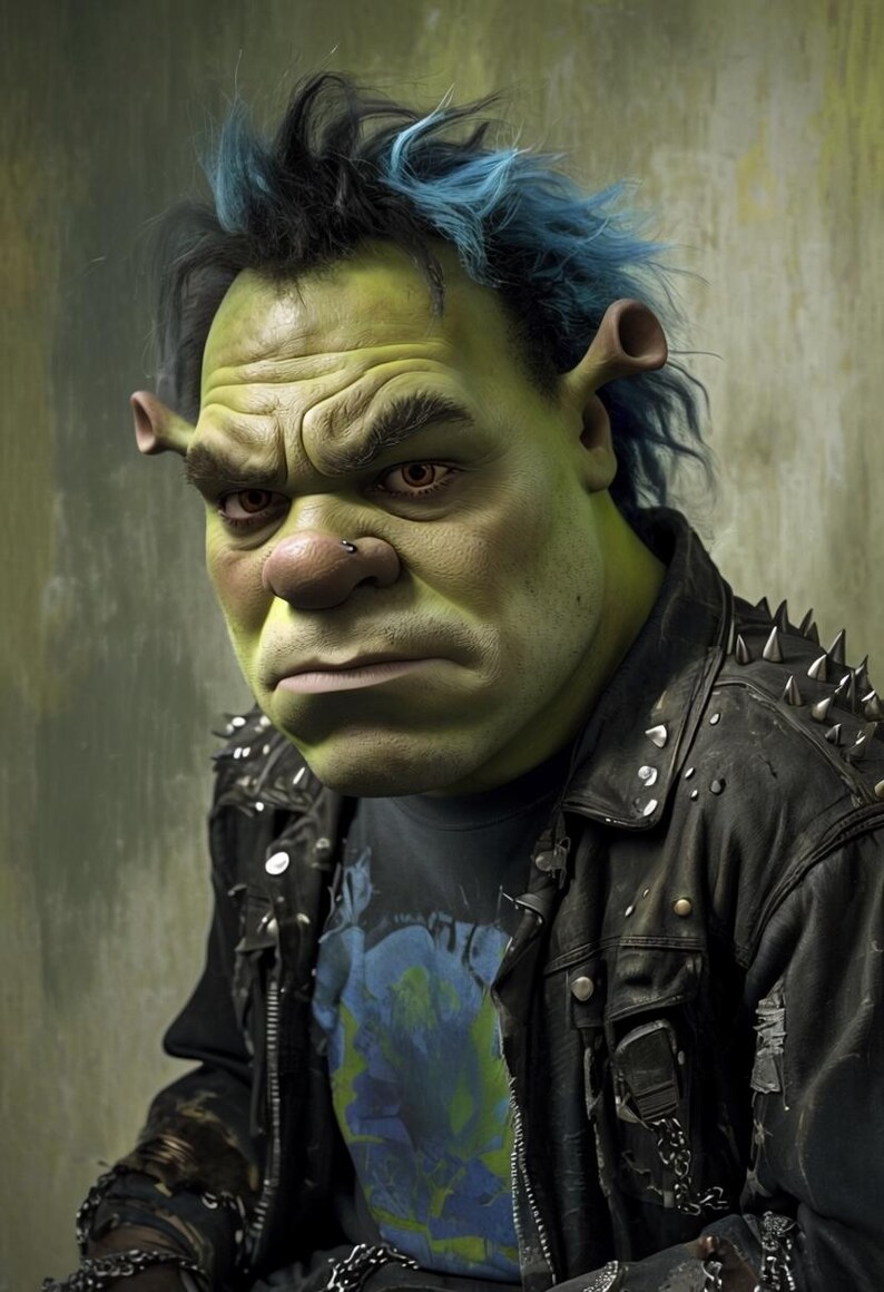 Punk Shrek - Etsy