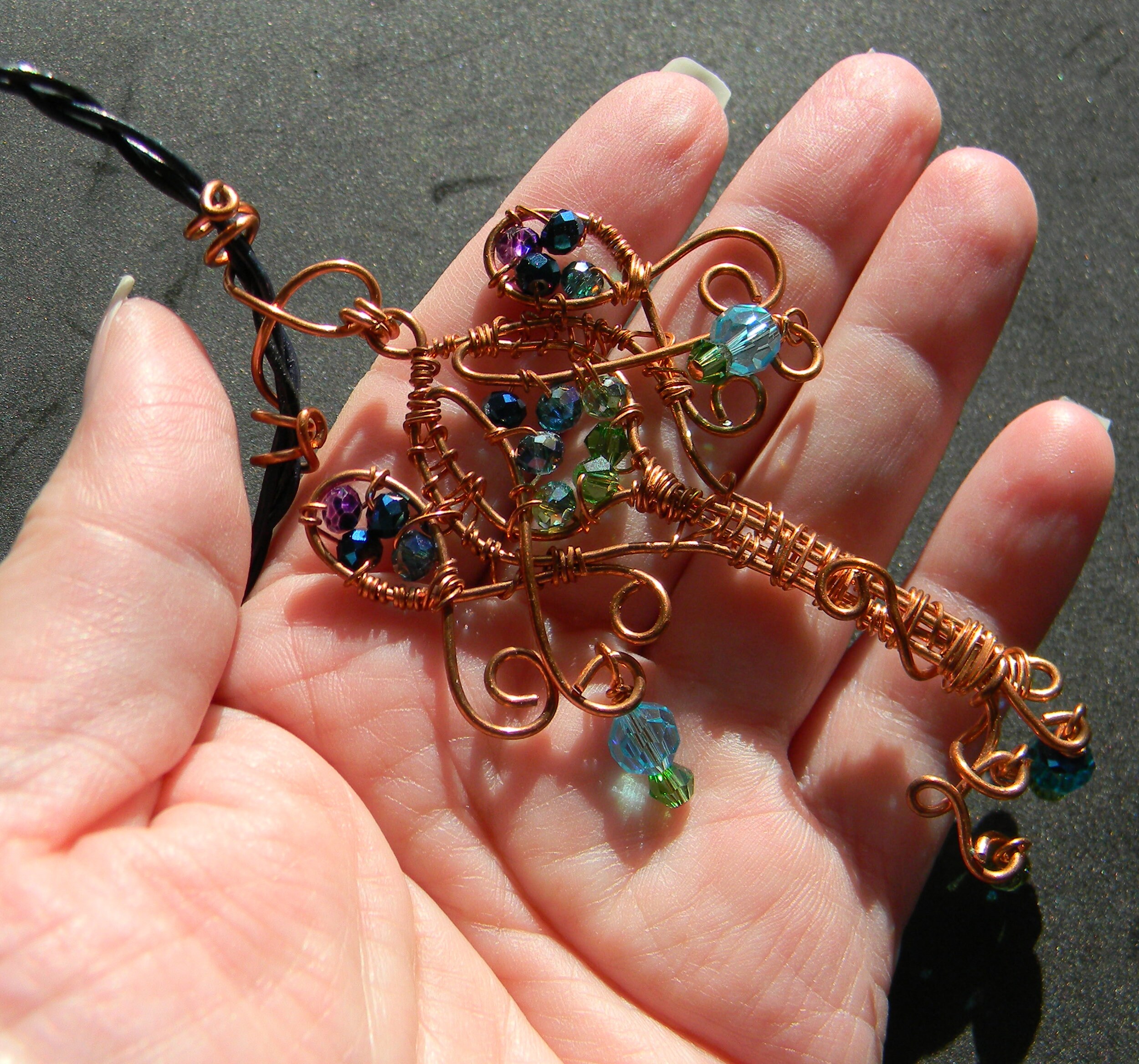 Fairy Key Copper Pendant Elven Wire Wrapped Key Pendant - Etsy