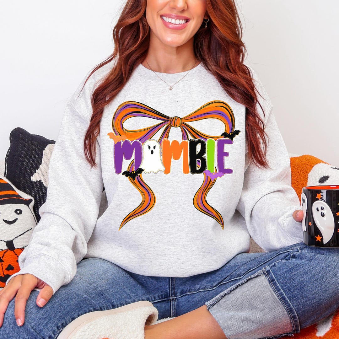 Mombie PNG, Spooky Mom PNG, Ghost PNG, Halloween Png, Fall Png, Preppy ...