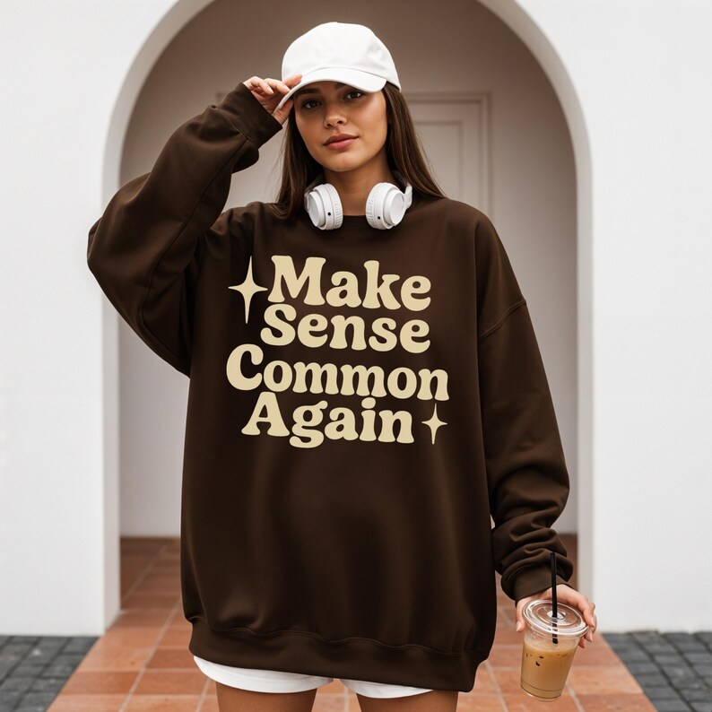 Make Sense Common Again PNG Bundle, Funny Sarcasm PNG, Trendy Retro ...