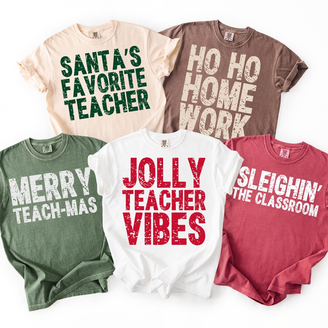 Teacher Christmas PNG Bundle, Merry Teachmas Quotes, Funny Teacher ...