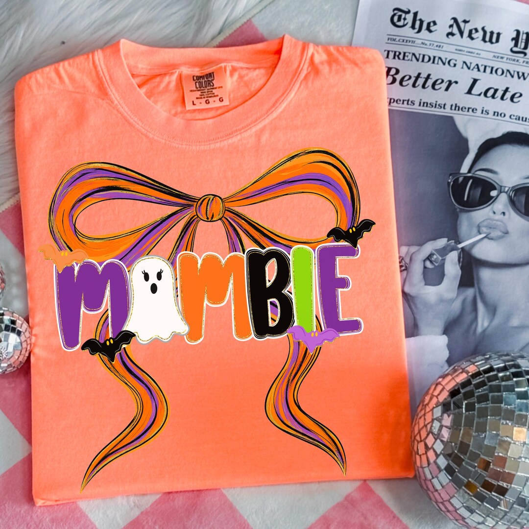 Mombie PNG, Spooky Mom PNG, Ghost PNG, Halloween Png, Fall Png, Preppy ...