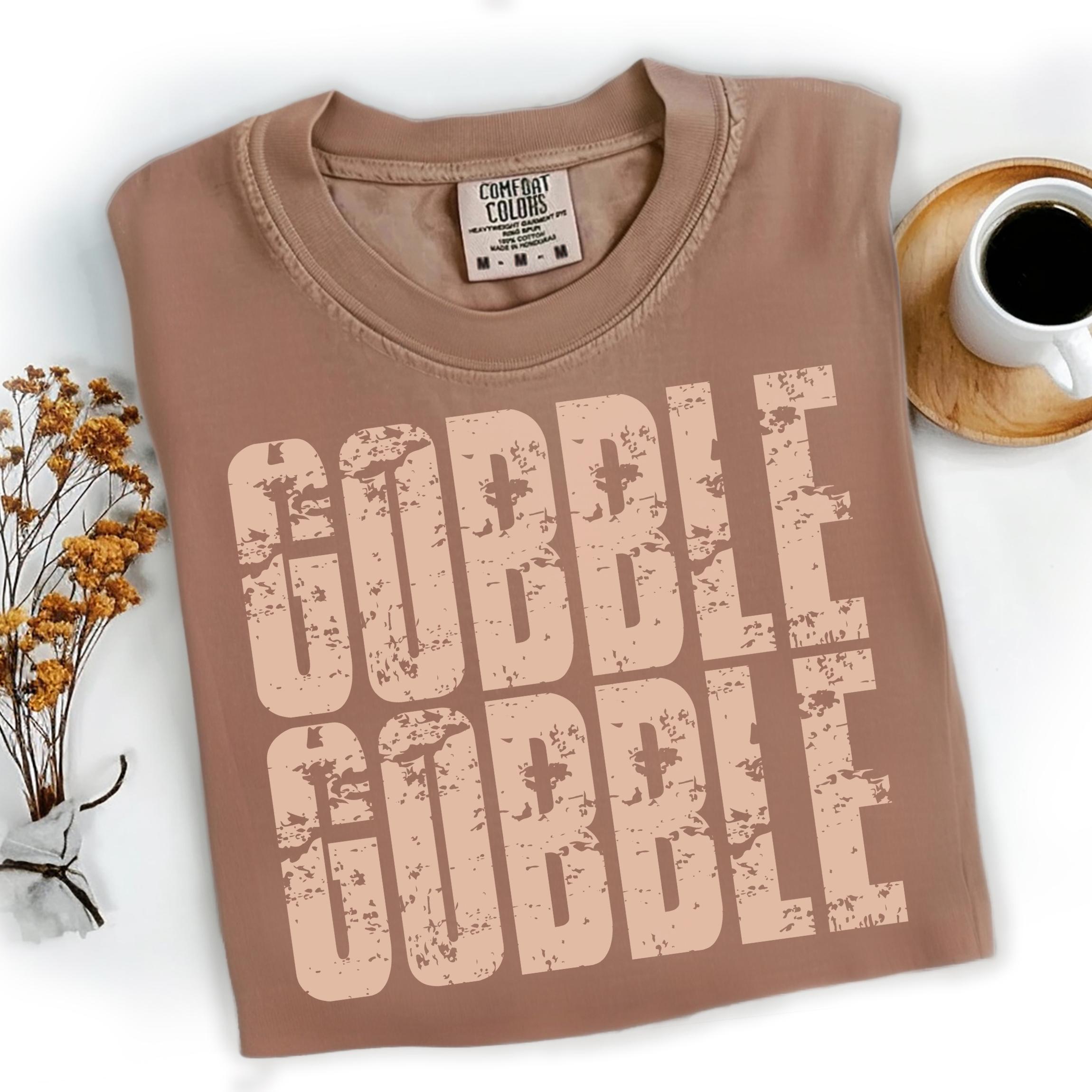 Thanksgiving PNG Bundle, Distressed Fall Shirt Designs, Gobble Gobble ...