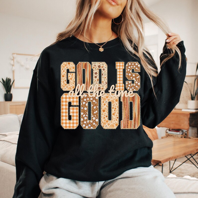 God is Good PNG, Christian Fall Sublimation, Religious Bible Verse ...