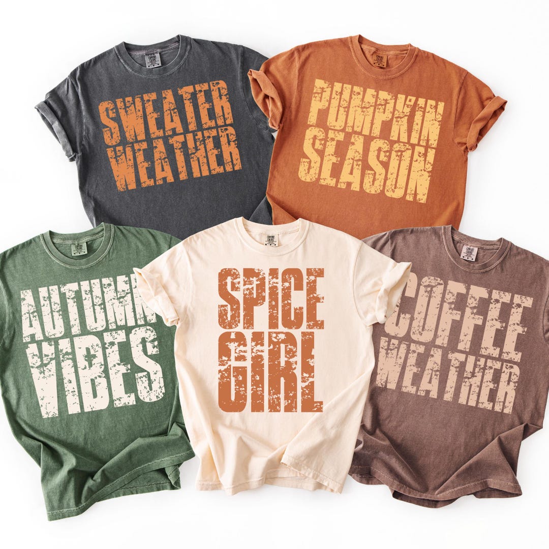 Fall PNG Bundle, Retro Distressed Fall Shirt Designs, Autumn Vibes ...