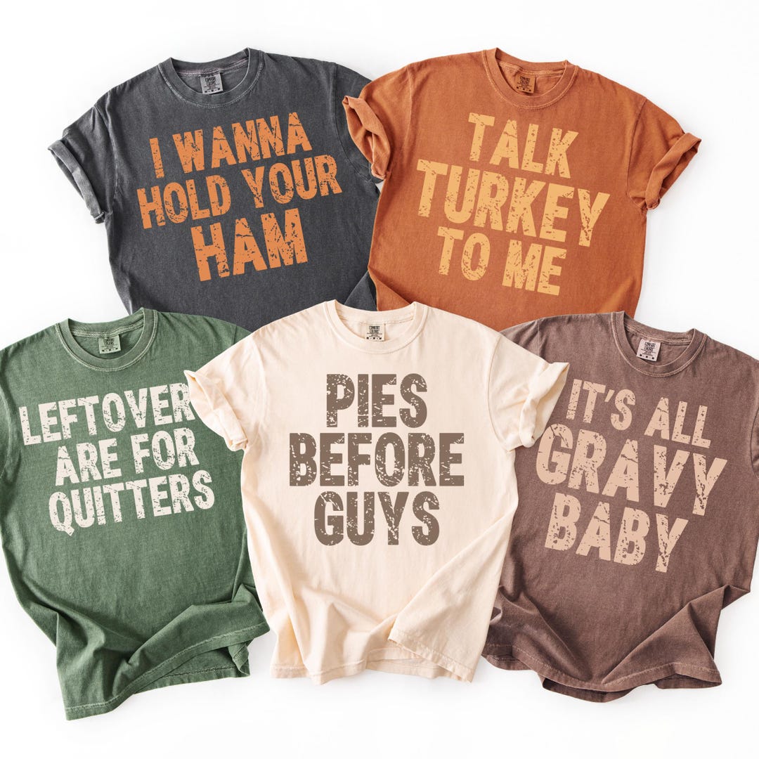 Thanksgiving Funny PNG Bundle, Distressed Turkey Shirt Designs, Pies ...