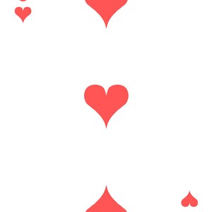 Editable Solitaire Playing Card Table Numbers HEARTS (ace–10) – Canva ...
