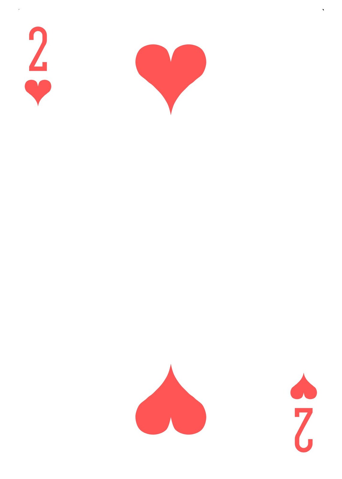 Editable Solitaire Playing Card Table Numbers HEARTS (ace–10) – Canva ...