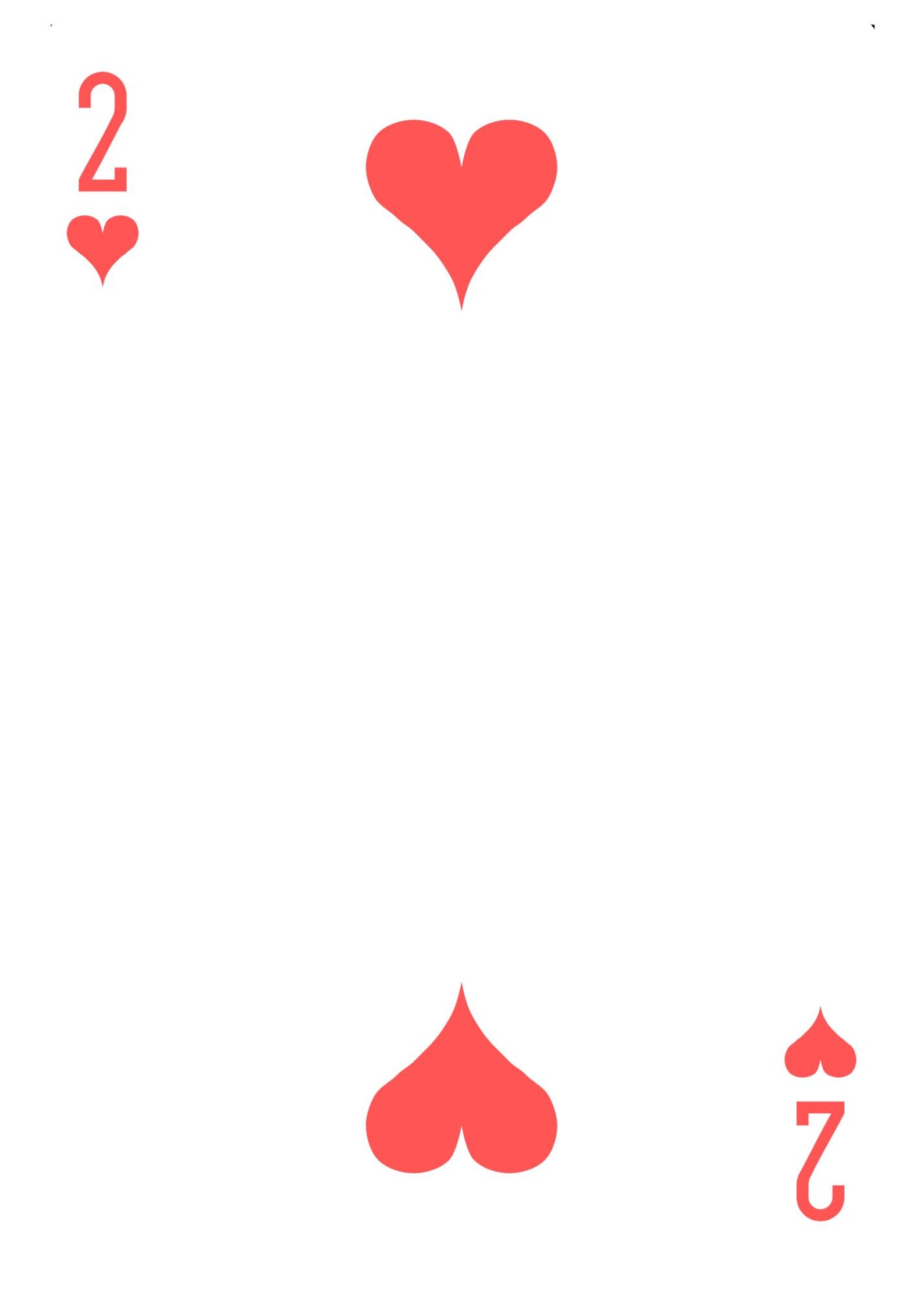 Editable Solitaire Playing Card Table Numbers HEARTS (ace–10) – Canva ...