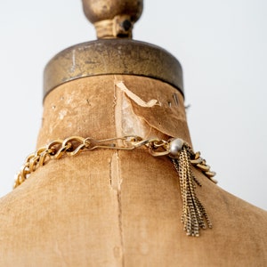 1970's Gold Chain Necklace. 41 Curb Chain. 70's Necklace. Costume ...