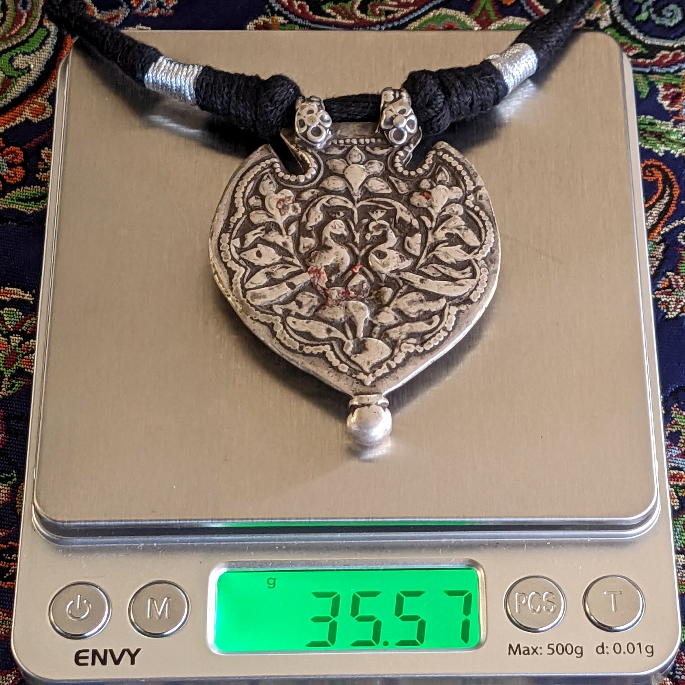 Antique Silver Tree of Life Amulet: Indian Peacock Pendant - Etsy