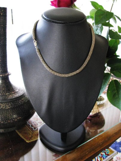 Vintage Indonesian Silver Mesh Chain, Indonesian Silver Necklace, 5mm ...