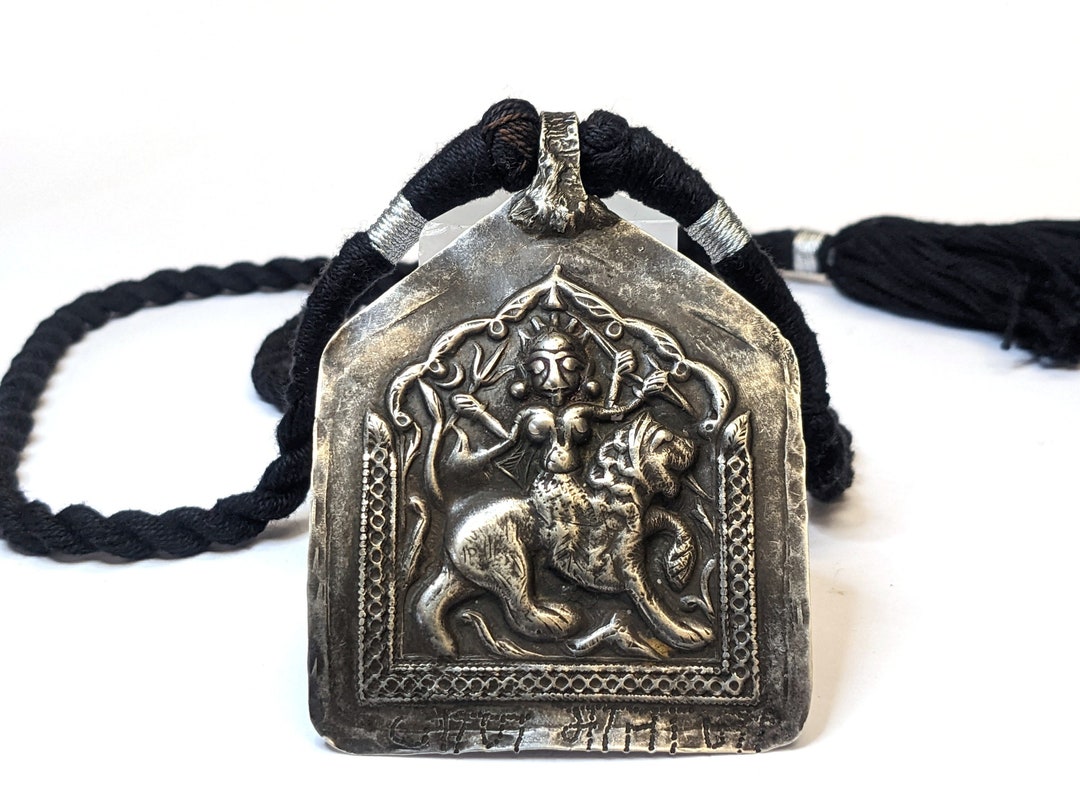 Antique Indian Amulet Goddess Durga Amulet Hindu Goddess - Etsy