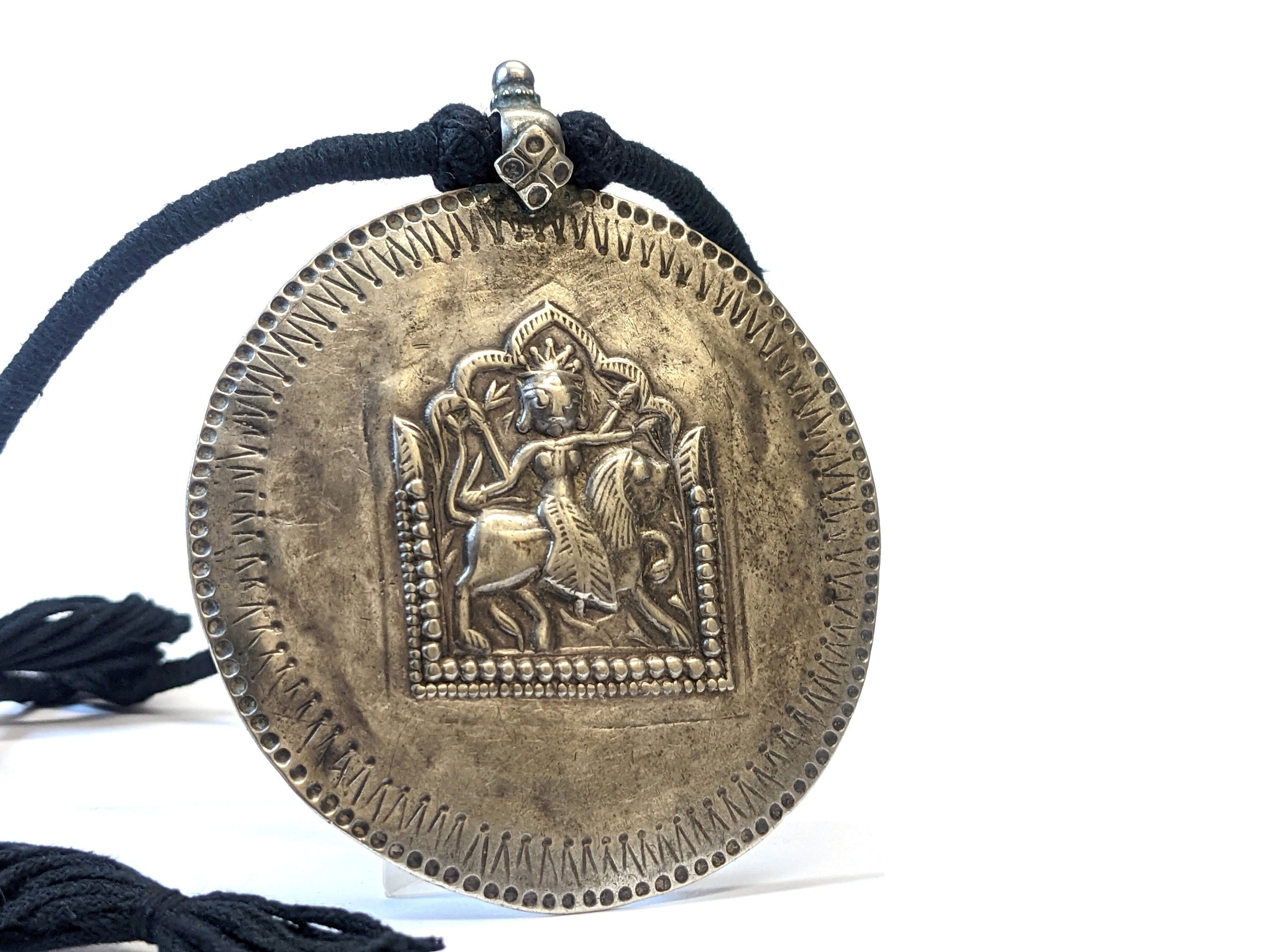 Antique Indian Amulet Goddess Durga Amulet Hindu Goddess - Etsy