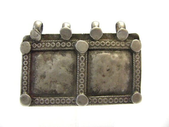 Antique Indian Amulet, Silver Vāstu Amulet, Rectangul… - Gem