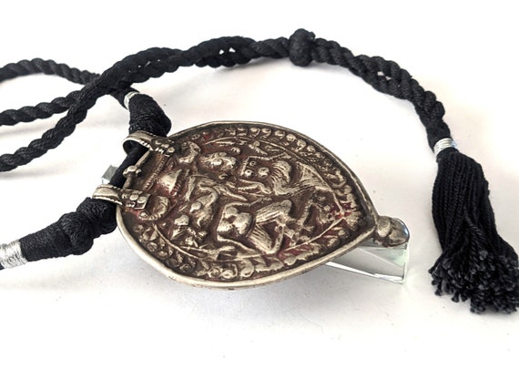 Antique Indian Amulet, Ganesh and Pavarti Pendant, Ol… - Gem