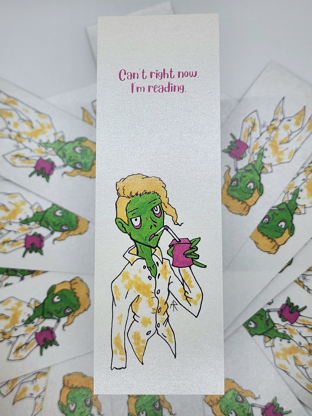 Juice Box Zombie Bookmark - Pearly Metallic - Etsy