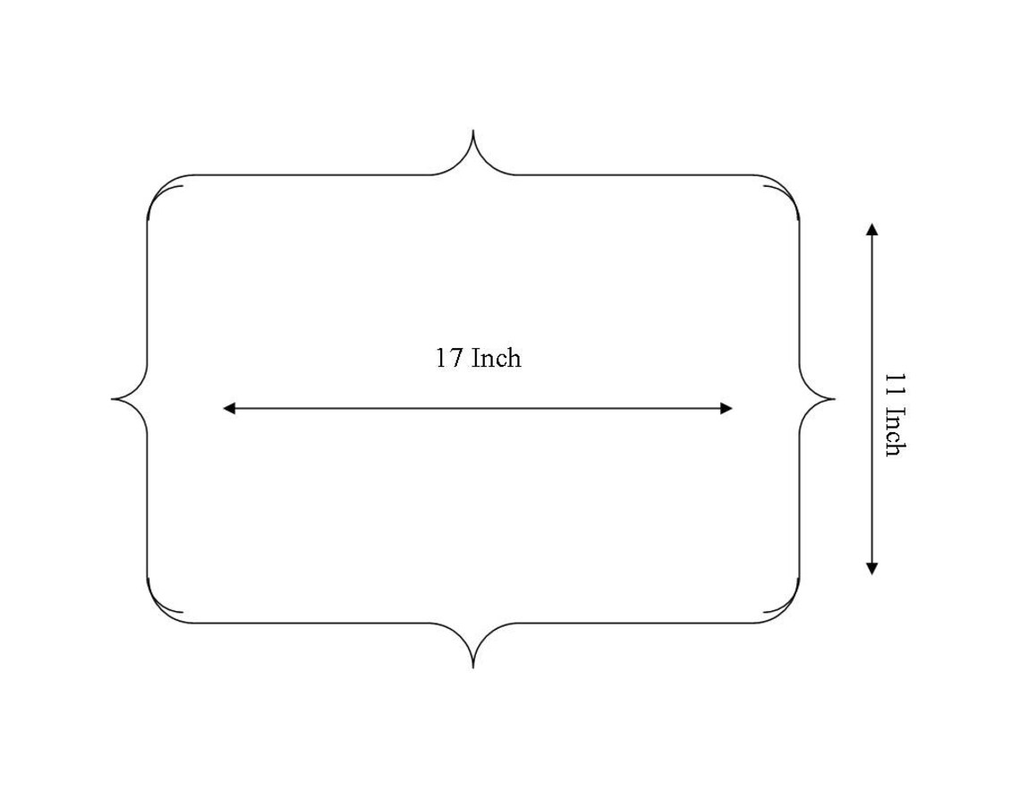 Chalkboard Fancy Plaque Wall Decal - XXL Frame Chalkboard Refrigerator ...